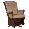 Maple upholstered Glider