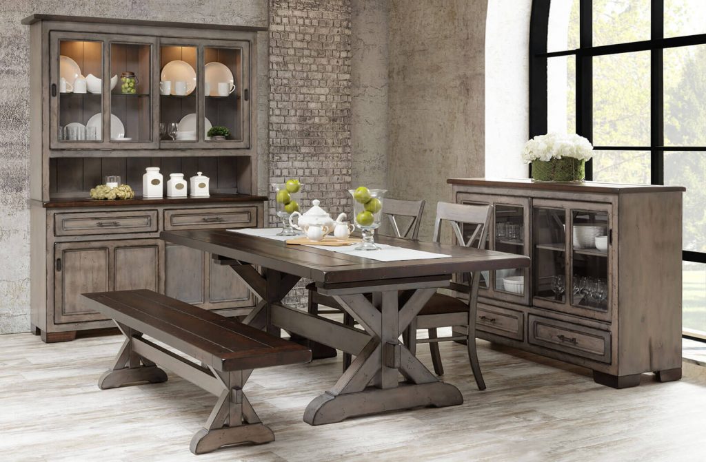 42'' x 84'' solid top Hudson Table - Carriage House Furnishings